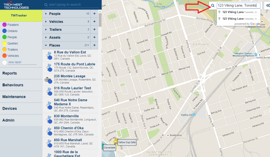 How to Create a New Place (Zone/Location) – Tach West Technologies