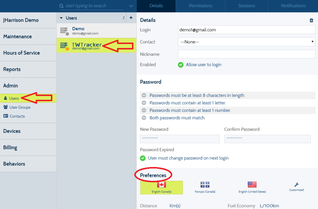 How to Modify User Preferences – Tach West Technologies