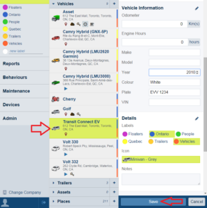 How to Modify or Delete a Vehicle – Tach West Technologies