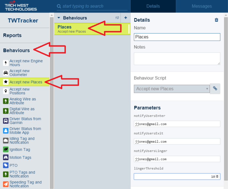 How to Setup Place Entry, Exit and Linger Notifications – Tach West ...